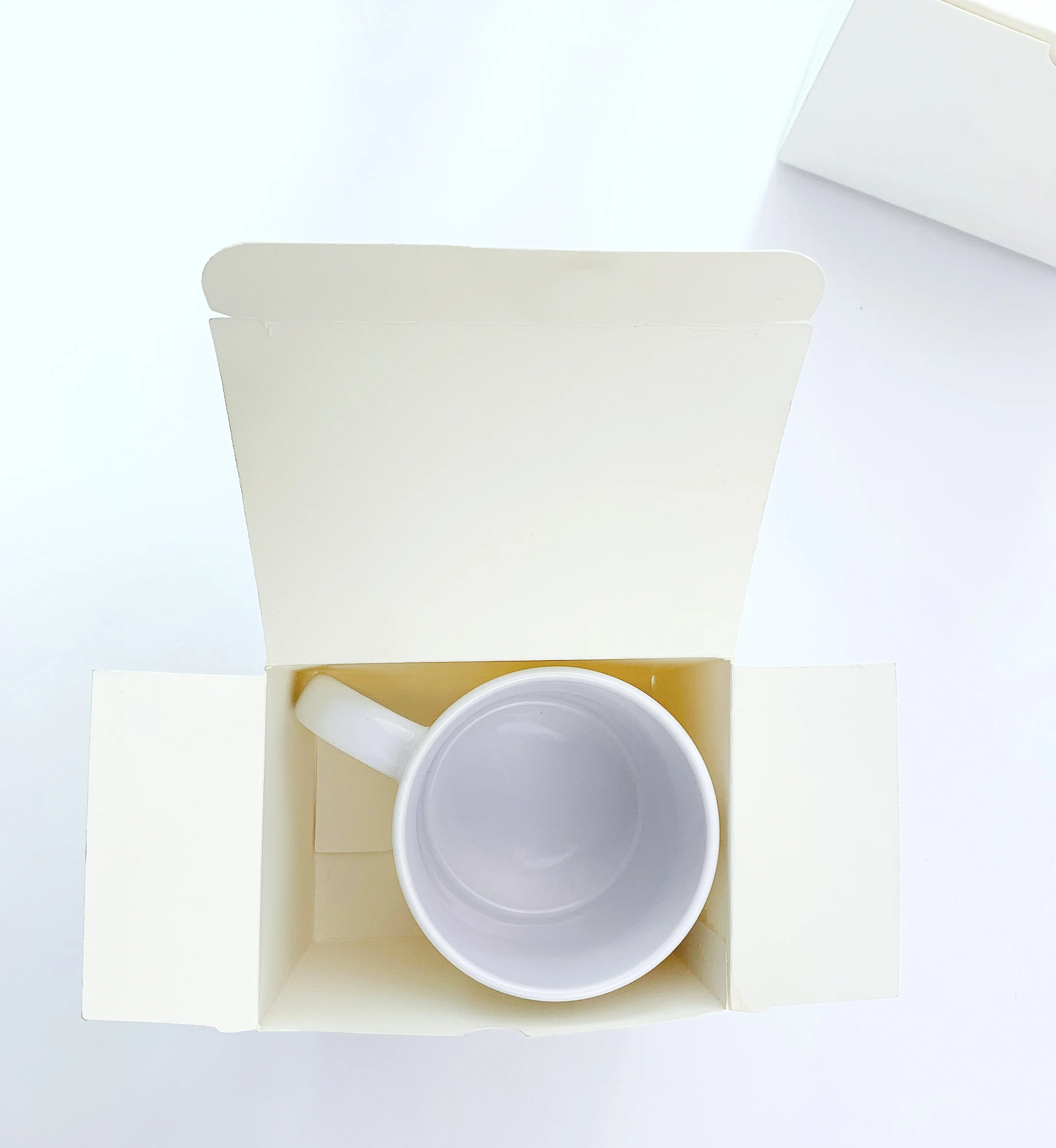 Custom Mug Packaging Box - White Cardboard Gift Box