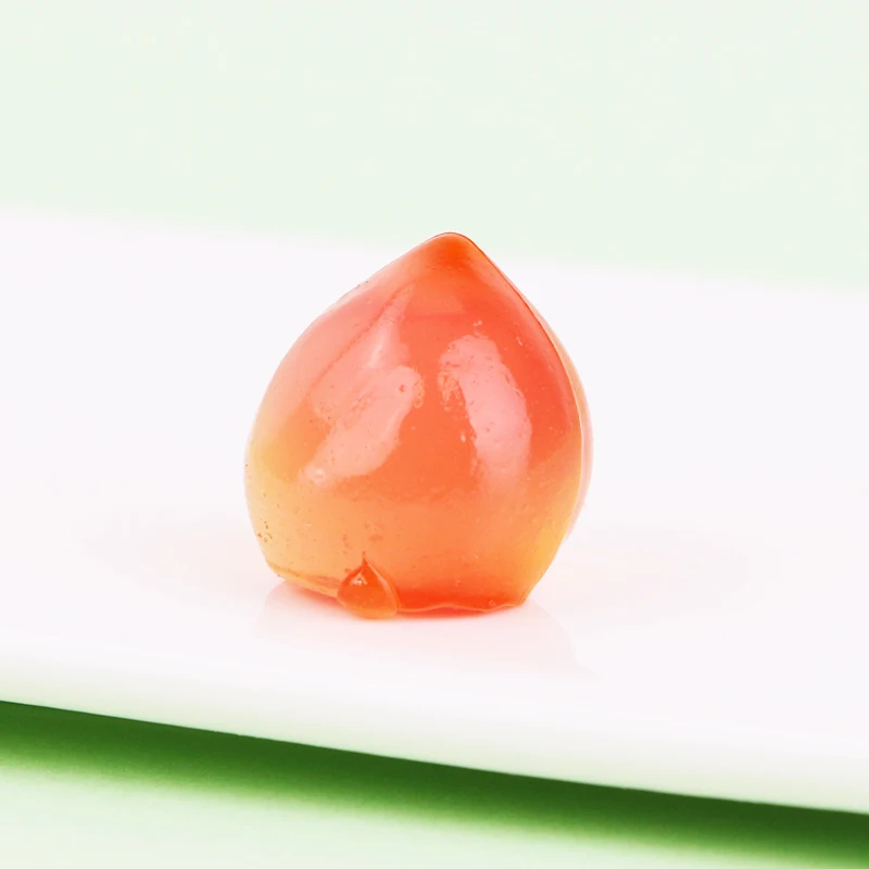 Peeled Peach Flavor Peach Shape Fruit Gummy Candy - Buy Gummy Candy ...