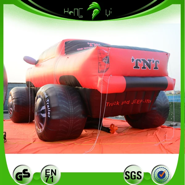 Giant Red Inflatable Jeep Car Model Cold Air Inflatable Brand Truck for ...