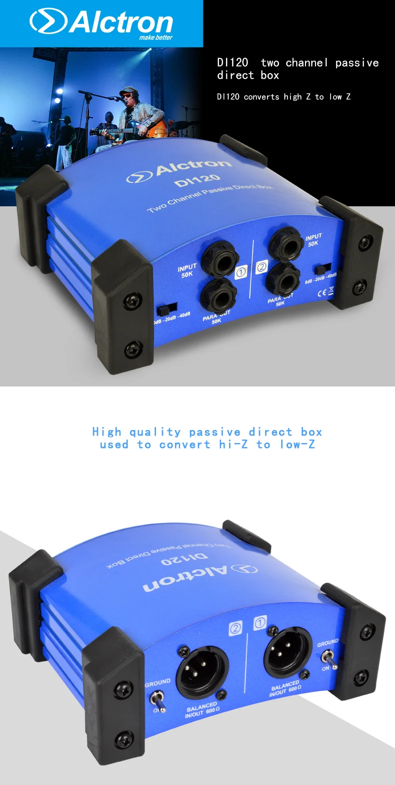 Top Quality Dual Direct Channel Passive Di Box - Buy Passive Di Box Dual,Passive Direct Box ...