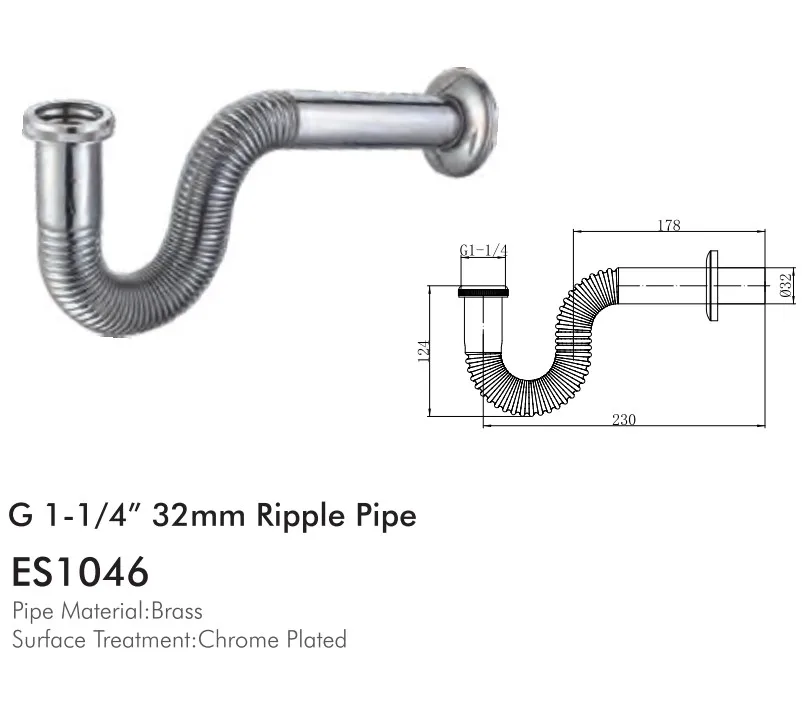 Brass Flexible P Trap For Laboratory Sink Trap,Ptrap Drains - Buy ...