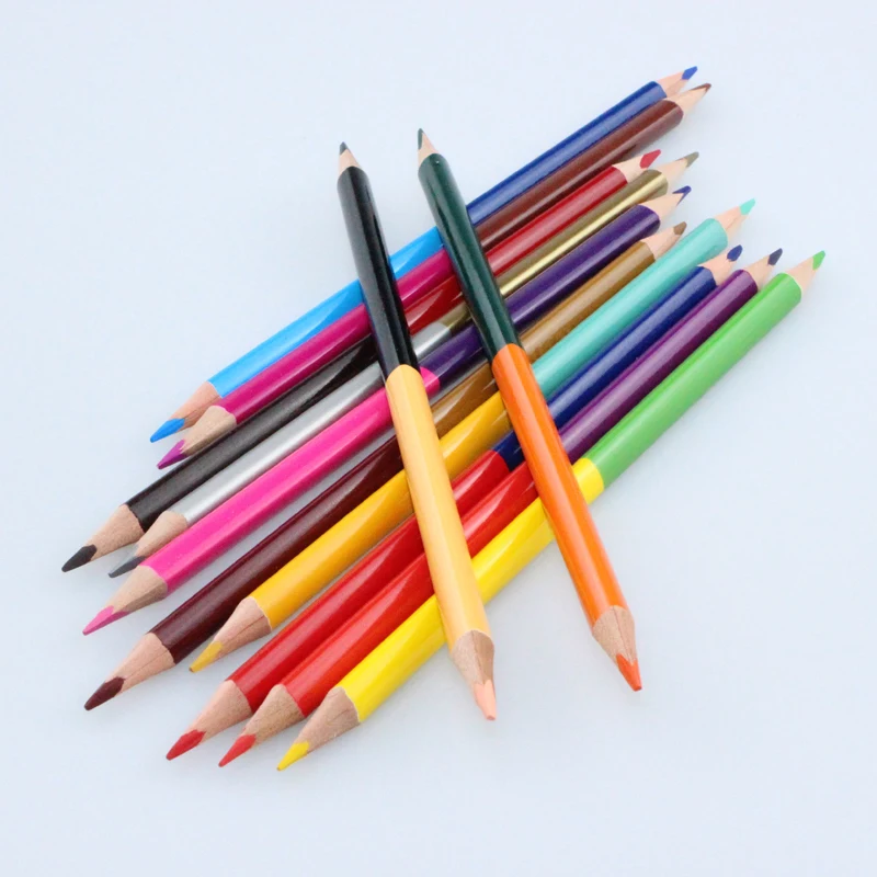 Twin Colored Pencils - Bi Color for Kids & Art Enthusiasts