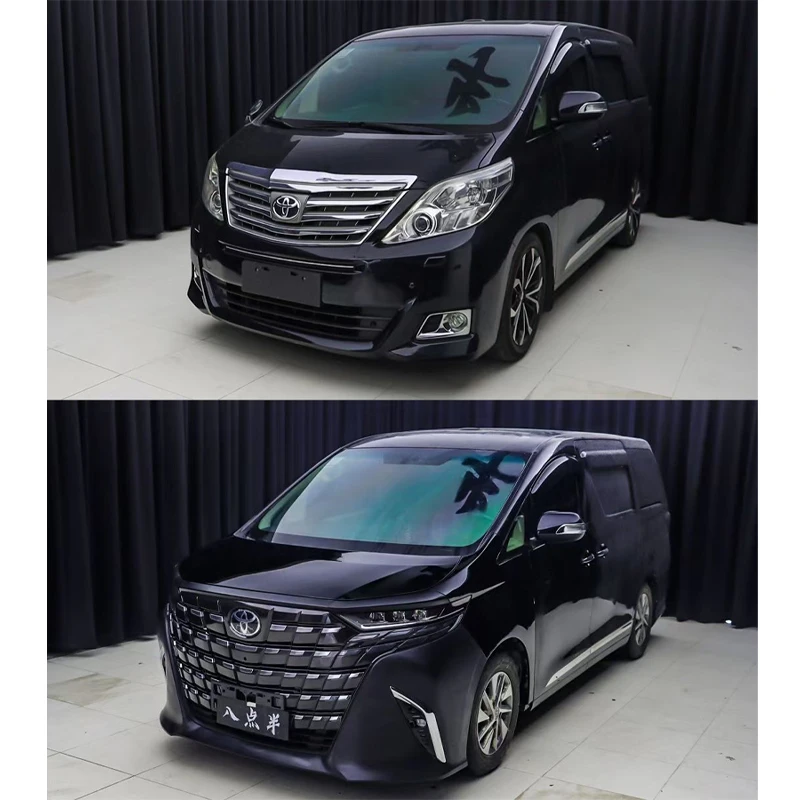 For 2023 2024 for Toyota Alphard Front Bumper Assembly Alpha Upgraded ...