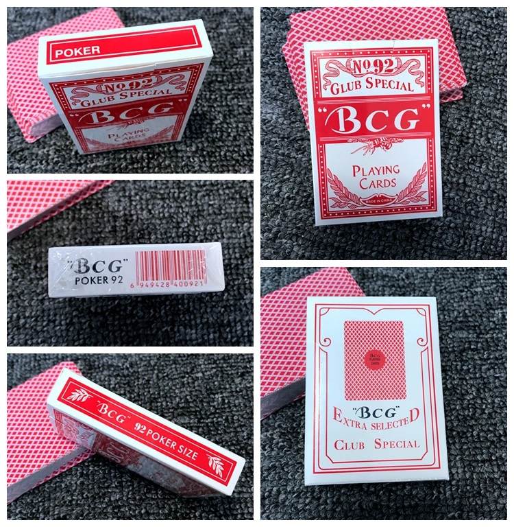 Hot Sale Promotional Special Club Customized Casino Bcg Playing Cards ...