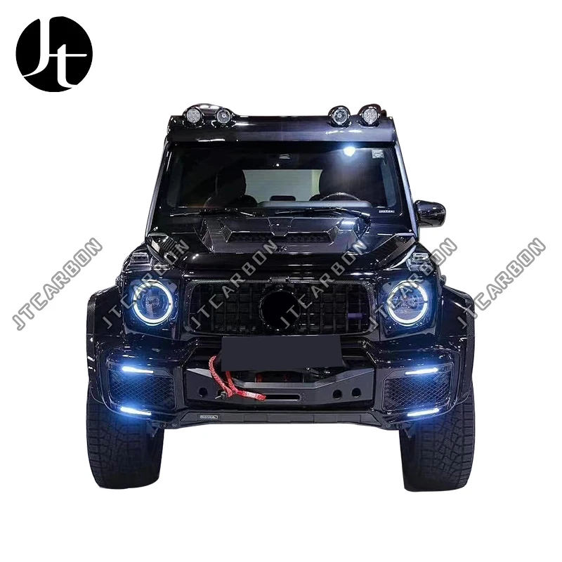 Full Carbon Fiber Front Bumper Grille For Mercedes Benz W464 G63 G500 G550 Facelift B900 2019 ...
