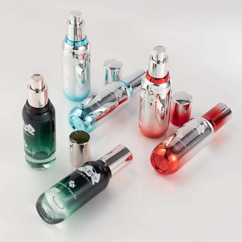 New 40ml Anodized Aluminum Pressure Pump Spot Cosmetic Essence Oil ...