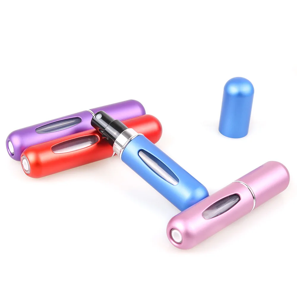 Portable 5ml Aluminum Bottom Refill Spray Bottle Pump Sprayer Cosmetic ...