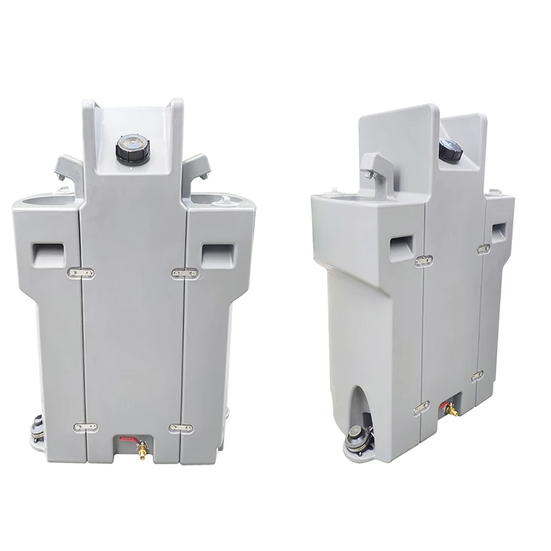 130l Water Tank Outdoor Mobile Washbasin With Wheels Temporary Hand ...