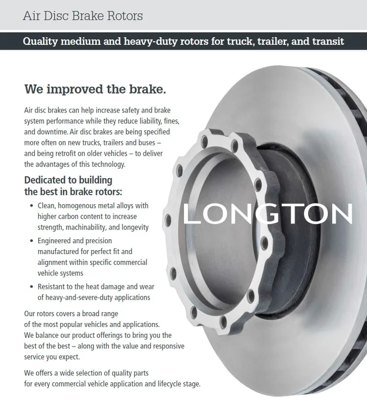 American Disc Brake Rotor 15310020109 for Freightliner & Automann