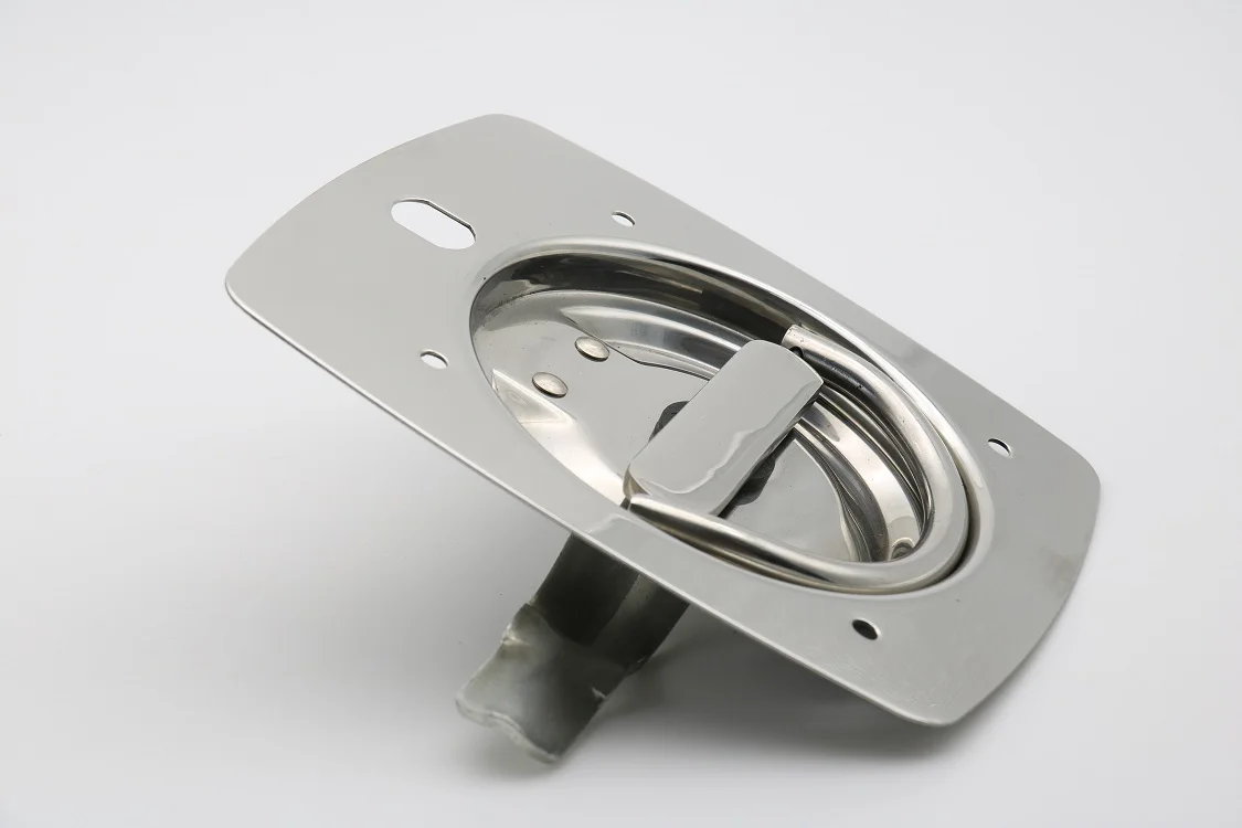 Stainless Steel Cabinet Recessed D Handle Latch - Durable & Secure