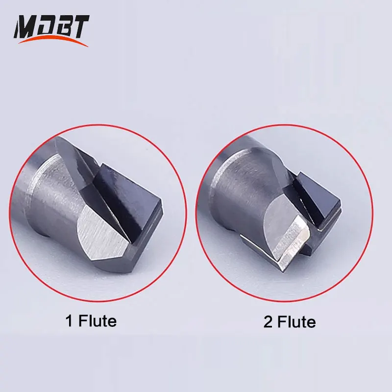 Pcd Milling Cutter 1/2f D1-10 Graphite Flat Bottom Endmills Diamond ...
