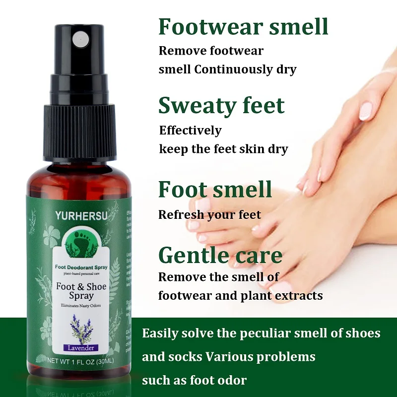 YURHERSU Foot Odor Eliminator - High Quality Deodorant Spray