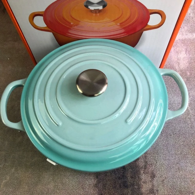 Factory Colorful Enamel Cast Iron Casserole Pot Kitchen Casseroles ...