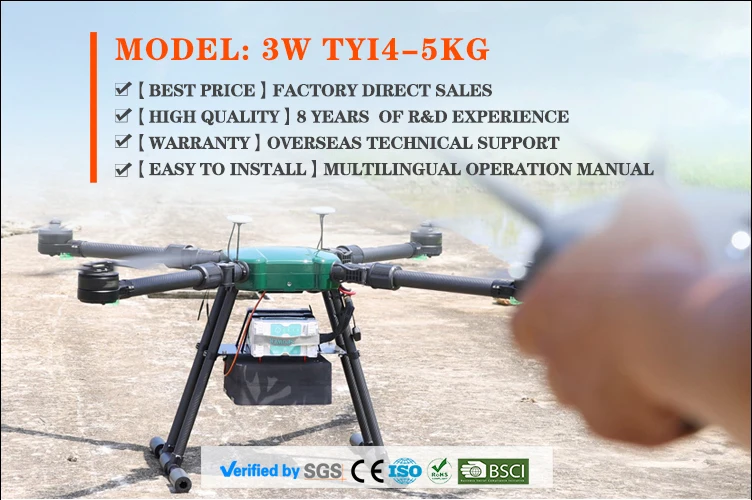Multi-rotor Foldable Payload 10kg Unmanned Aerial Vehicle - Buy ...