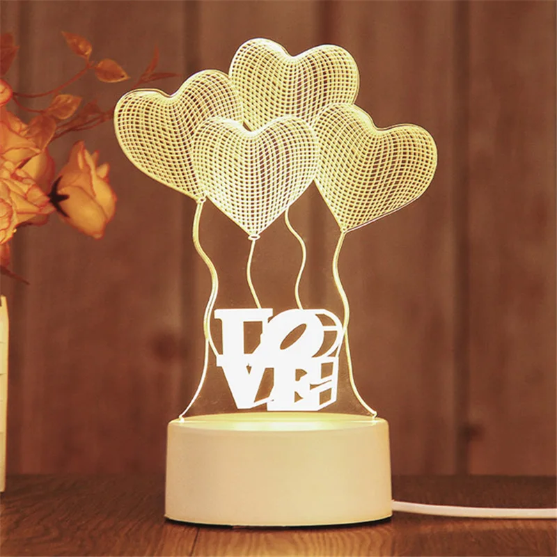 3D Night Lights Optical Illusion Lamps for Kids' Rooms