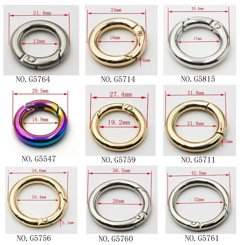 Openable O Ring Clip Spring Clasp for Charms Brand Hardware Quality ...