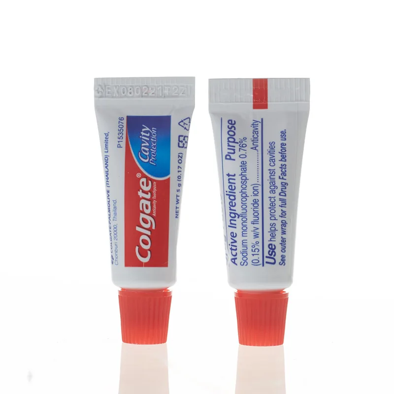 Colgate English Version 5g Disposable Toothpaste Hotel B&B Spa Resort ...