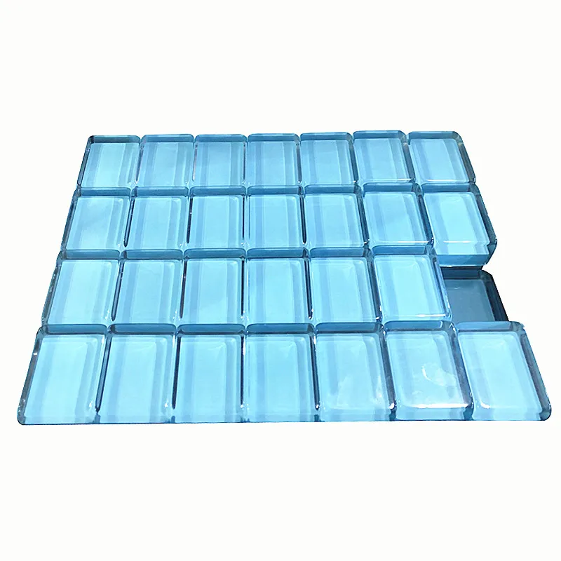 Crystal Mahjong Tiles - Elegant Blue & Green Combo Set