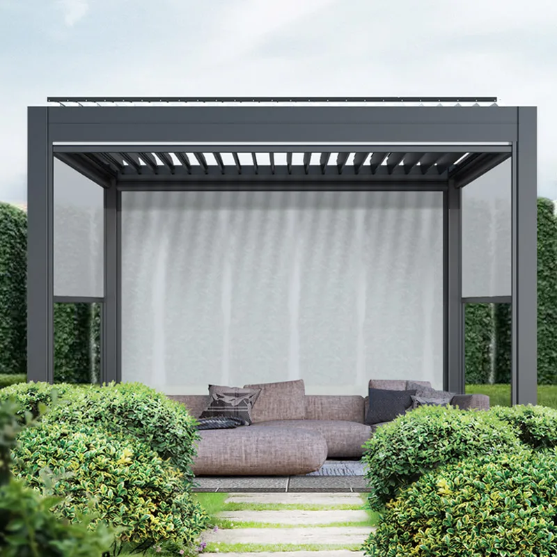 Modern Prefab Pergola Kits Louver Roof Pergola Pivoting Louvers Pergola ...