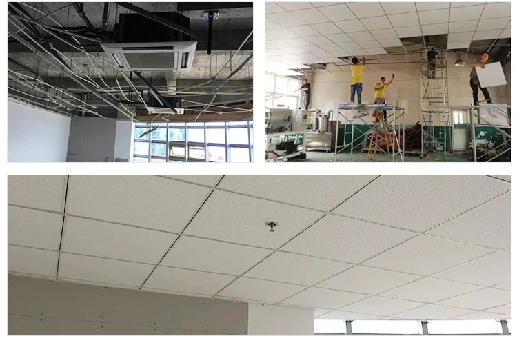 60x60 False Ceiling Design - Smooth Mineral Fiber Panels