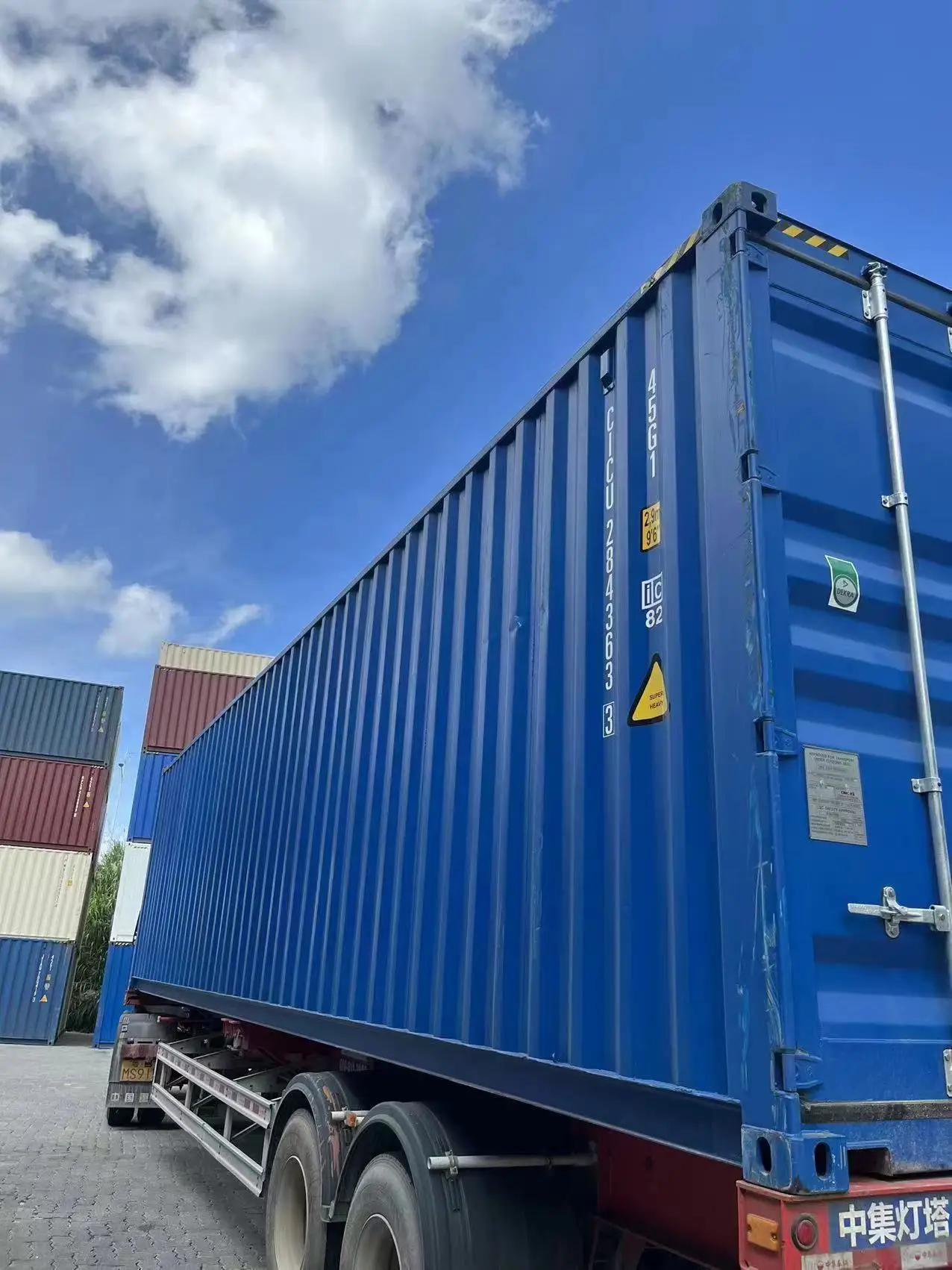 Used Shipping Container 40ft Door to Door Service From China to UK ...
