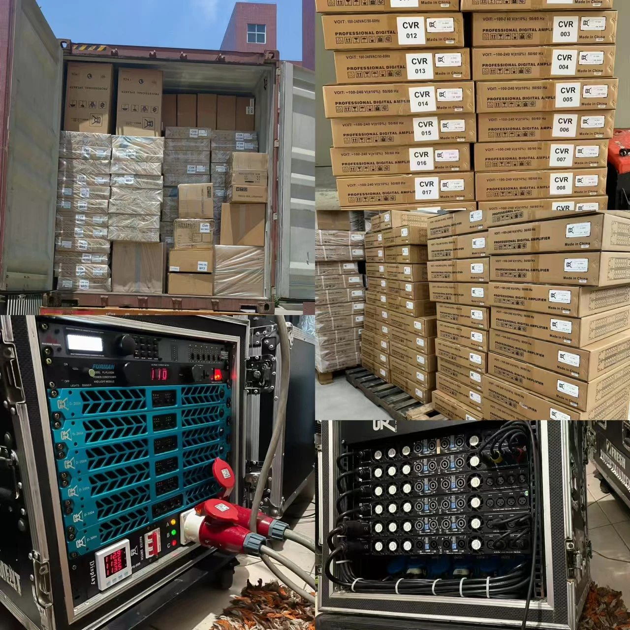 CVR D-3004 Power Amplifier - 3000W Active 4 Channel Audio