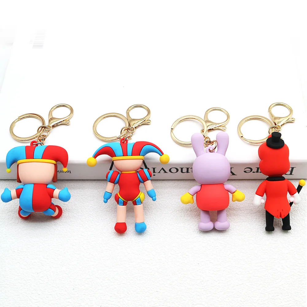 New Cartoon The Amazing Digital Circus Acrylic Keychain Jax Key Fob ...