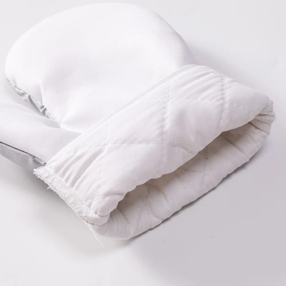 White Customizable Sublimation Hot Transfer Oven Mitts 100% Polyester ...