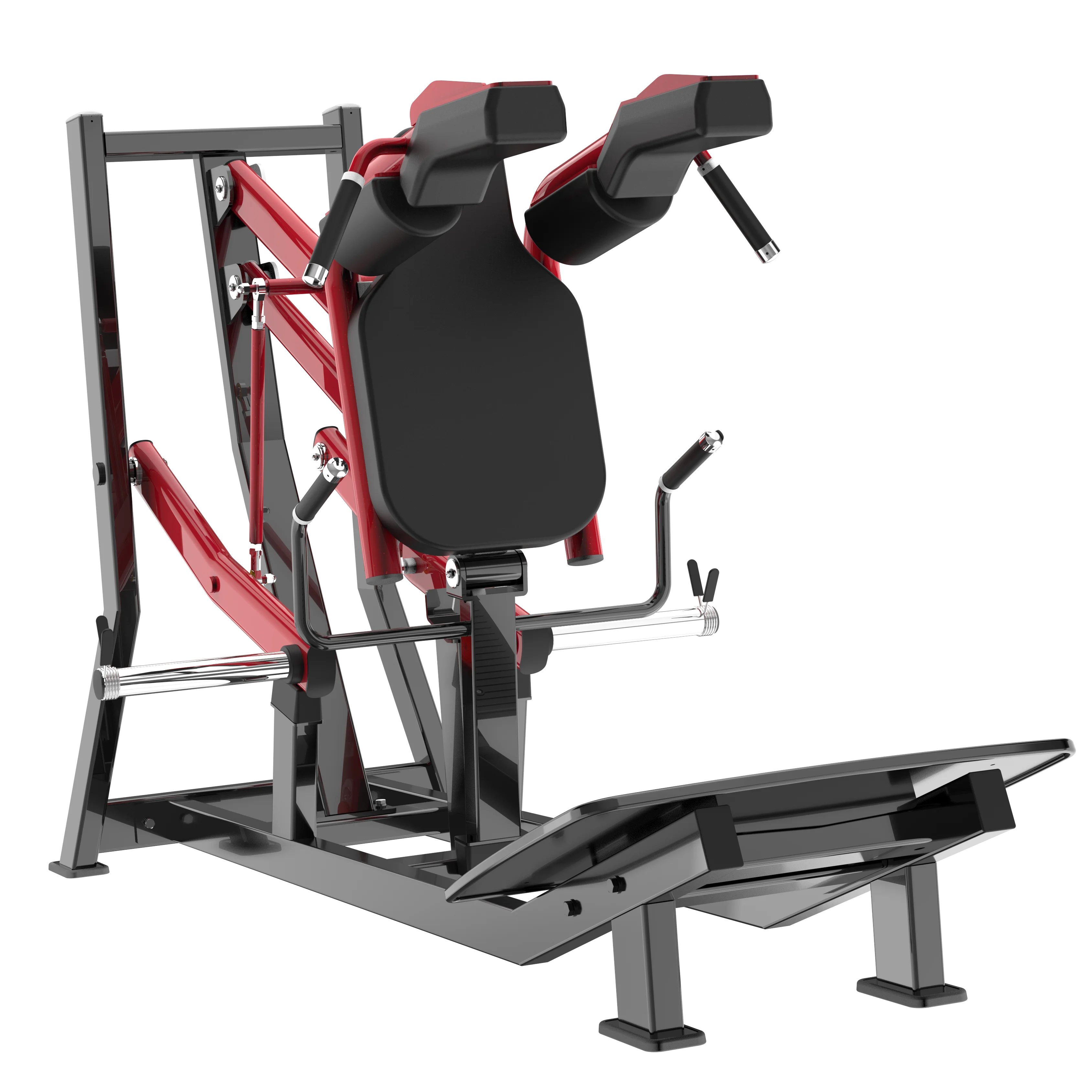 LINEAR LEG PRESS INCLINE PEC FLY PLATE-LOADED ISO-LATERAL ROW - MBH FITNESS