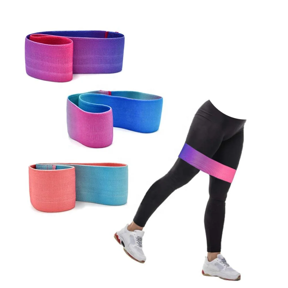 GAF Marble Print Band for Legs and Butt Exercise Bands Non Slip Elastic ...