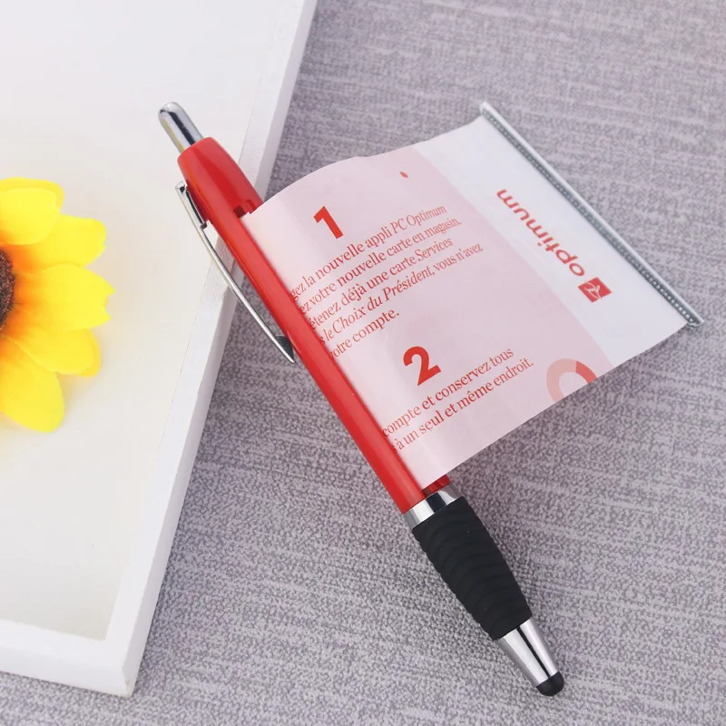 Reginfield Promotional Plastic Flag Pen - Retractable