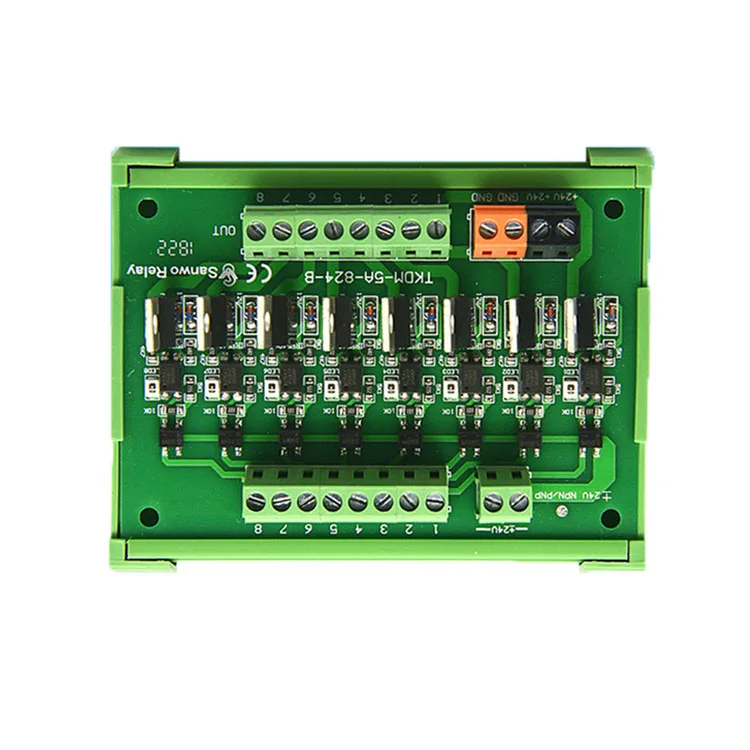 8-channel Transistor Output Relay Module for Circuit Protection