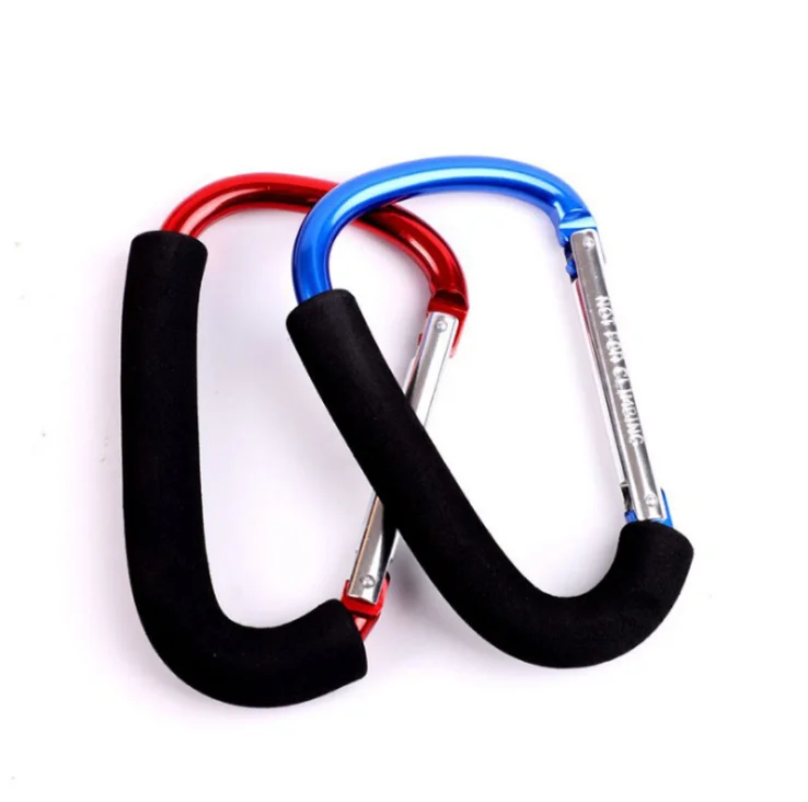 Large Aluminum D-style Carabiner Carry Handle With Sponge For Shopping ...