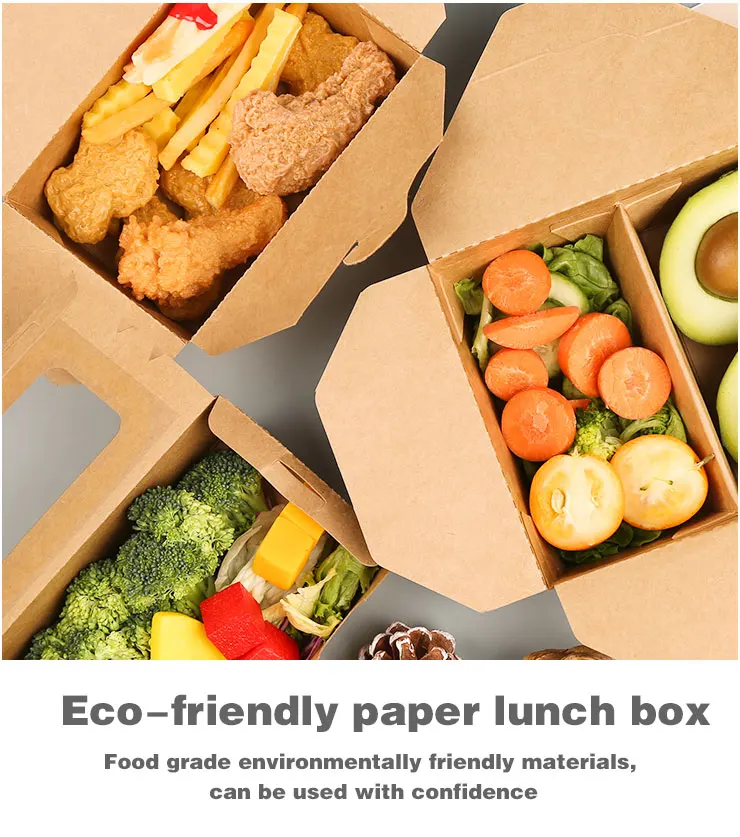 Custom Biodegradable Food Packaging Box Eco Friendly Takeaway Box Food ...