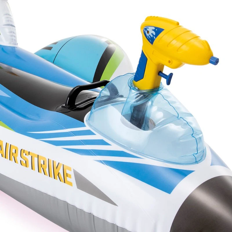 Intex 57536 Water Gun Plane Ride-ons Kids Inflatable Swimming Pool Ride ...
