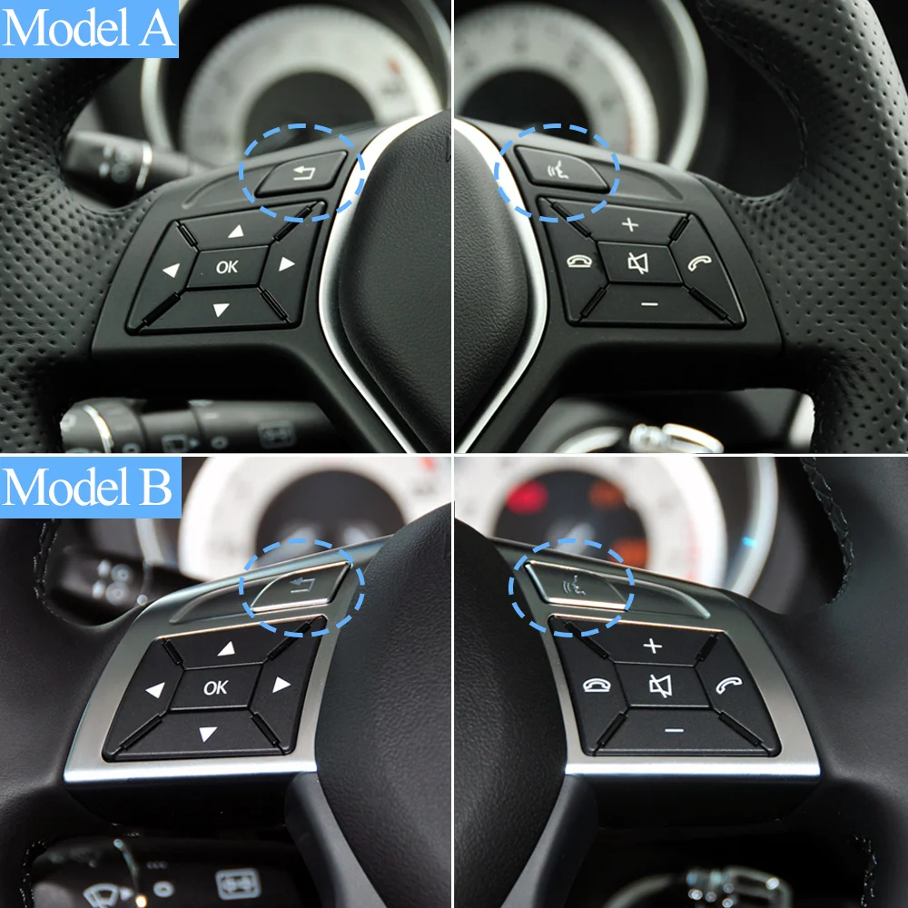Steering Wheel Button Menu Control Switch Cover for Mercedes Benz