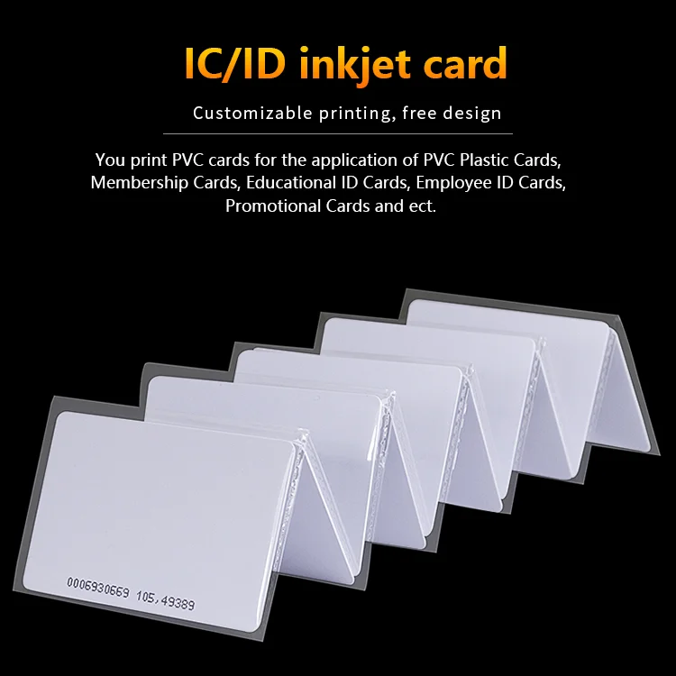 125khz RFID NFC Cards Blank Inkjet PVC for Printers OEM PVC Coating ...
