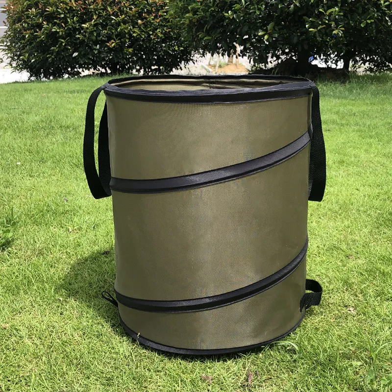 Foldable Leaf Trash Can Garden Outdoor Trash Can - Buy Foldable Leaf ...