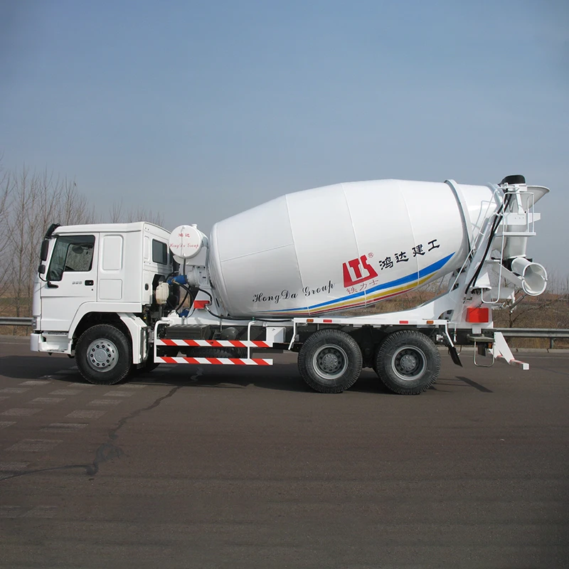 Concrete Mixer Truck 12m3 Mobile Trucks Mixer Loading Concrete Mixing ...