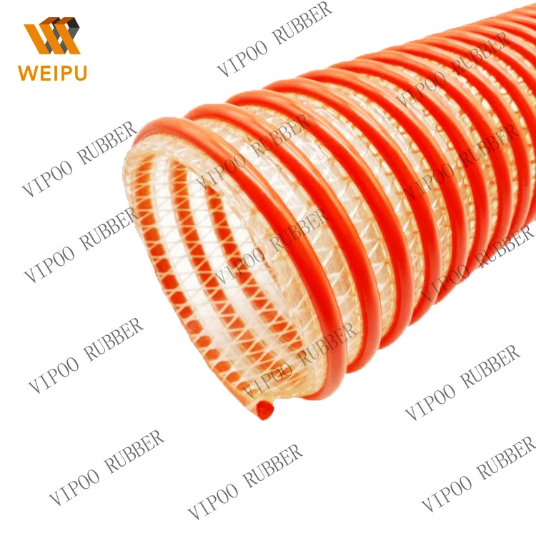 PVC Plastic Rib air Conditioning Drip Pipe, Spiral Beef Tendon Pipe ...
