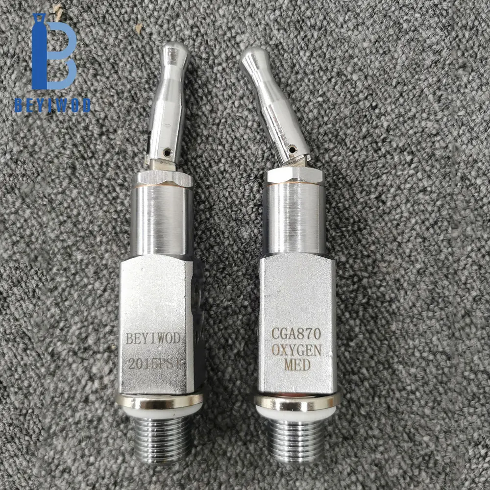 High Pressure Brass CGA870 Medical Safety Oxygen Valve