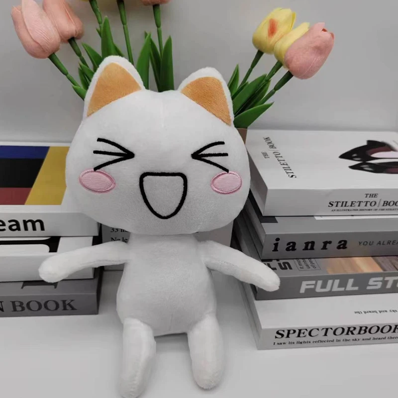 Cute Plush Toro Inoue Cat Custom Stuffed Animal White Cat Plush Pillow ...