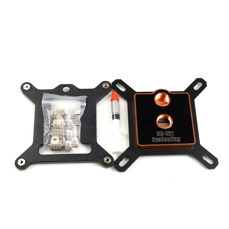 Syscooling Intel Cpu Water Cooling Block All Metal Micro Channel Cpu ...