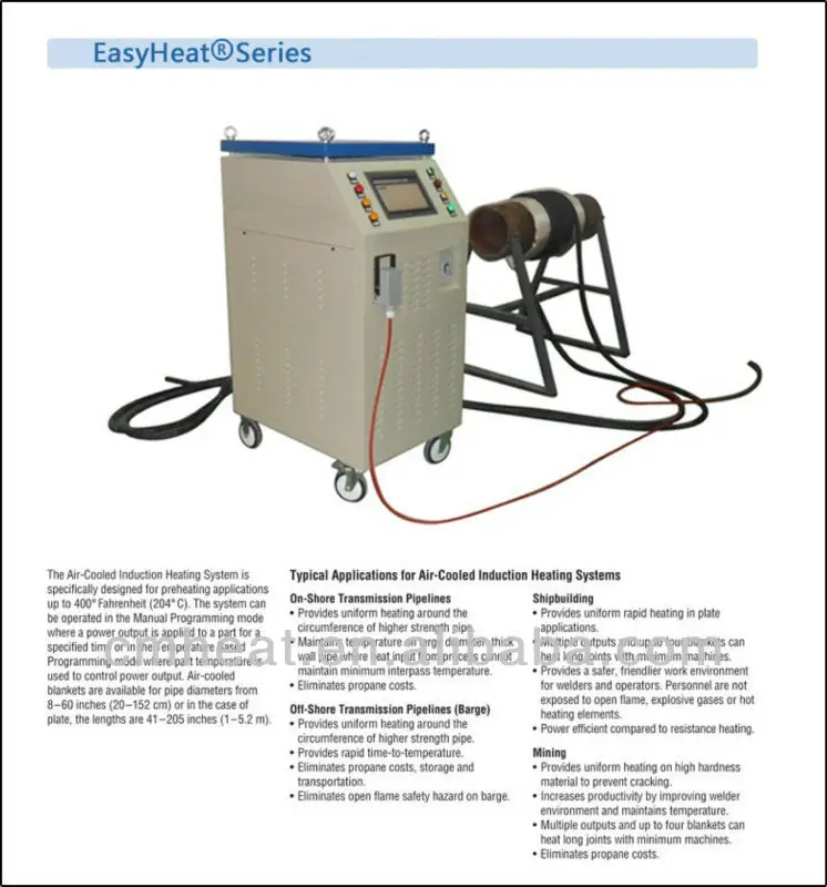 Electrical Heating Induction Preheating PWHT Stress Reliving Machine ...