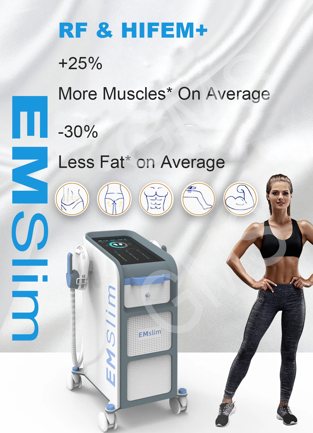 OEM Emsculpting Neo Electro Magnetic Muscle Training 4 Handles Muscle ...
