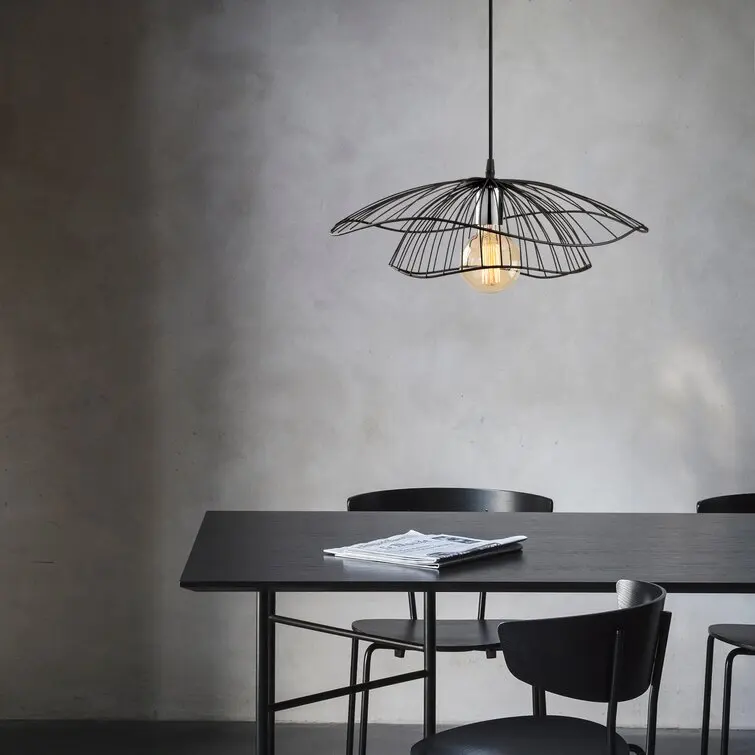 Barbed Wire Flower-shaped Ceiling Chandelier Industrial Modern Indoor ...