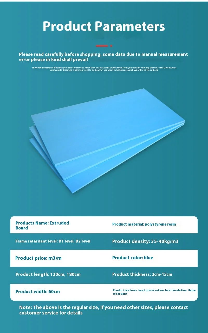 Customizable XPS Extruded Polystyrene Insulation Boards High ...