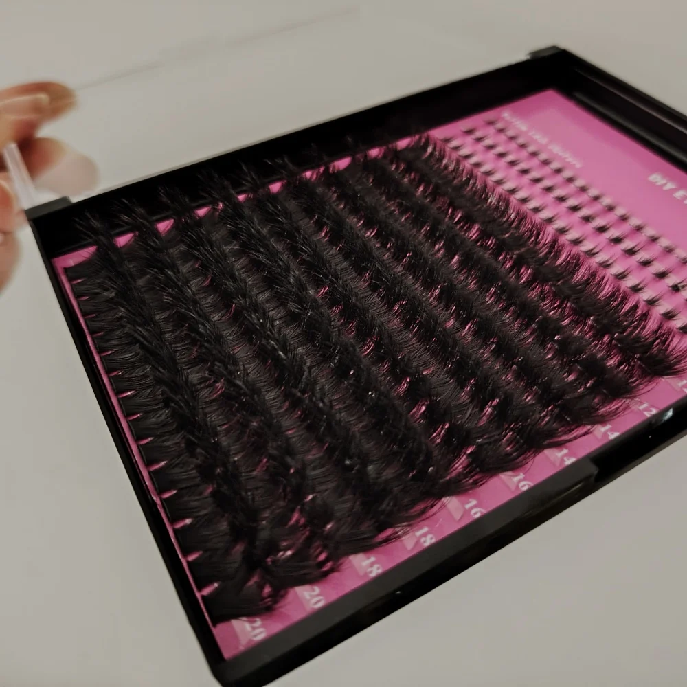 Wholesale DIY Manga Spike Lashes Wispy Cluster False Eyelashes with ...
