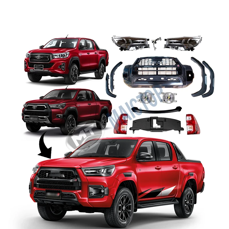 Maictop Car Accessories Facelift Front Bumper Grill Bodykit For Hilux ...