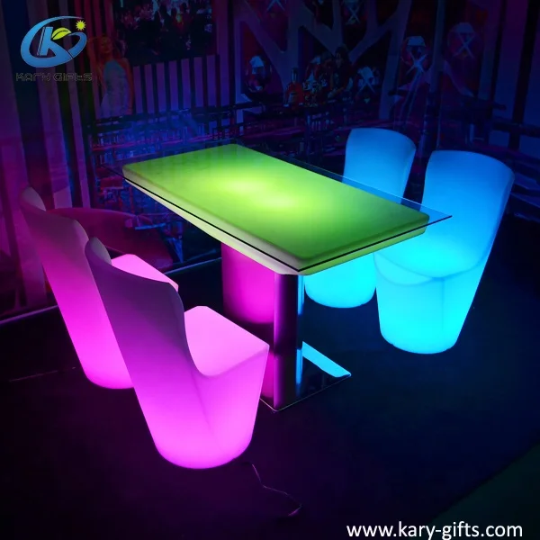 RGB Color Changing LED Table for Tea House & Bar, Waterproof LED Lighting